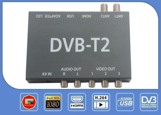 cheap 200km / h Car DVB T2 Terrestrial Receiver With DIBCOM RF Modulator