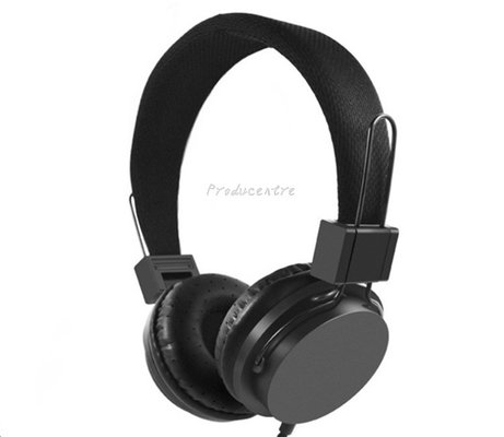HIFI sound true stereo wired earphone headphone headset with over ear ear cushion ear pads supplier