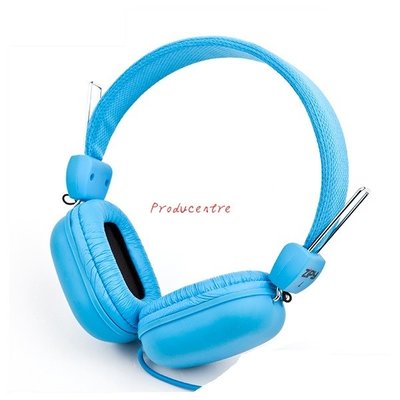 Universal square ear cover Sport MP3 Wired Headphone for music and PC Computer game in black supplier