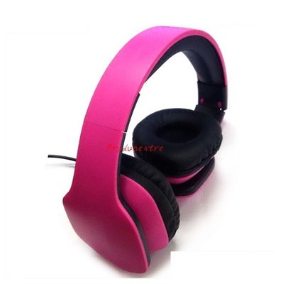 Universal square ear cover Sport MP3 private model beautiful headphone headset with comfortable ear pads in pink supplier