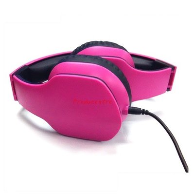 Universal square ear cover Sport MP3 private model beautiful headphone headset with comfortable ear pads in pink supplier