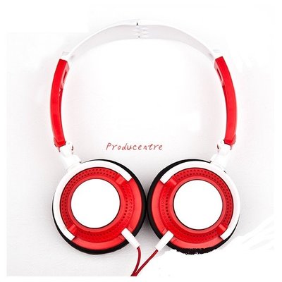 classic design	fashionable many color headphone with white point in ear cover and foldable headband supplier