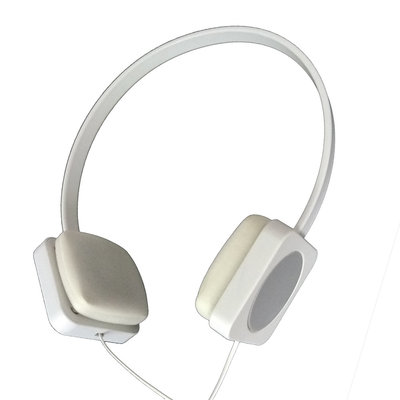 OEM & ODM wired headset with sound deduction for music fancier in thin headband with lightest weight in white supplier