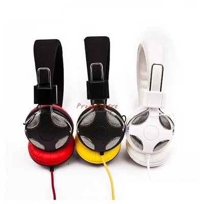 OEM learning headphone with sound reduction for language learner in red color in portable foldable design supplier