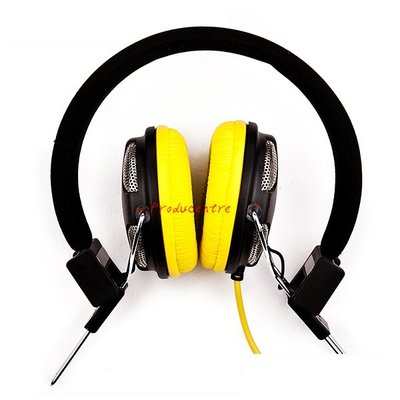 OEM learning headphone with sound reduction for language learner in red color in portable foldable design supplier