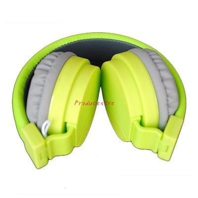 hotsale foldable headphone with comfortable ear pads for student in green in rotated ear covers supplier