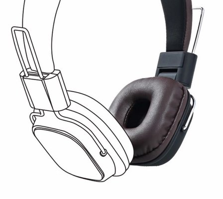 Universal Gaming and music wired Headset with 1.2m wire length for student in rotated ear covers supplier