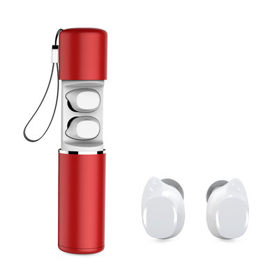 cheap TWS Mini wireless waterproof earphone earbuds PDCm8 Stereo V4.2  with WT200 chipset and steel white case supplier