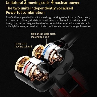 CK8 Earphone Sport Wired Earphones with ergonomic design nipple grade silicone ear muffs supplier