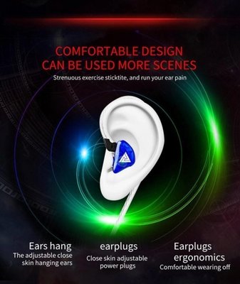 Hybrid Balance Armature with Dynamic Units QKZ CK5 Stereo Running Sport Noise Cancelling Earphone supplier