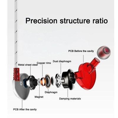 QKZ CK6 mobile phone line control headset magnetic adsorption design hanging ear bass sports headset supplier