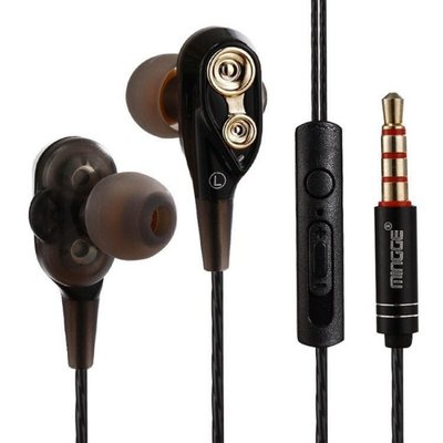 Dual Driver Wired Metal Earbuds Super Bass Stereo With Mic Music Earphone supplier