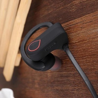 Wireless sport ear hook earbuds headphones noise cancelling hd in ear earphone supplier