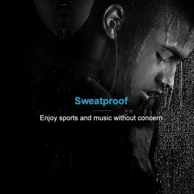 Sweatproof Voice prompt wireless flexible neckband earphone in-ear magnet headset headphone supplier