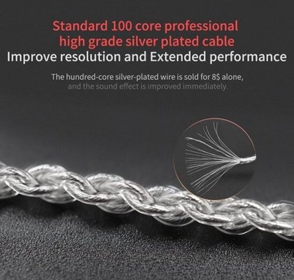 Silver plated copper wire Hybrid Balance Armature Dynamic KZ ZS3E HIFI Stereo supplier