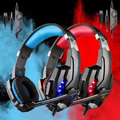 GlobalCrown G9000 Stereo Gaming Headset Over Ear Headphones with Noise Cancelling Mic LED Lights supplier