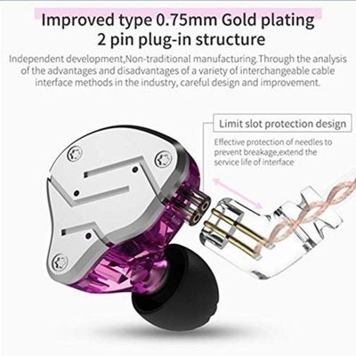 Dynamic Units KZ ZSN Headset Hybrid Technology 1BA plus 1DD HIFI Bass Earbuds supplier