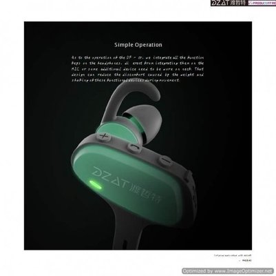 Sport design deambulation bluetooh earphone combined with lightweight and solid environmental ABS supplier