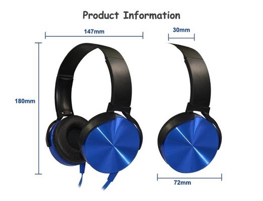 Foldable No Brand Cheap Bulk Headphones Wired Headphone Portable On-ear Headset 3.5mm Jack Headphones For Promotion Gift supplier