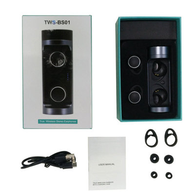 China Shenzhen factory OEM ODM Customized Bluetooth Earphones Wireless Headphone with Mic with 360 degree rotation charg supplier