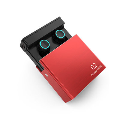 Metalic Power bank TWS Bluetooth headset for iPhone 9, Bluetooth earphone with power bank, noise cancelling supplier