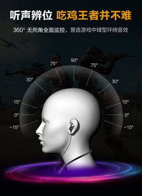 E-sports Bluetooth headset wireless game to stimulate the battlefield listening voice no delay in-ear earphones universa supplier