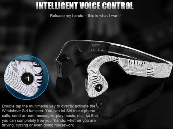 Windshear II wireless chic Intelligent bone conduction Headset BT stereo headphones supplier