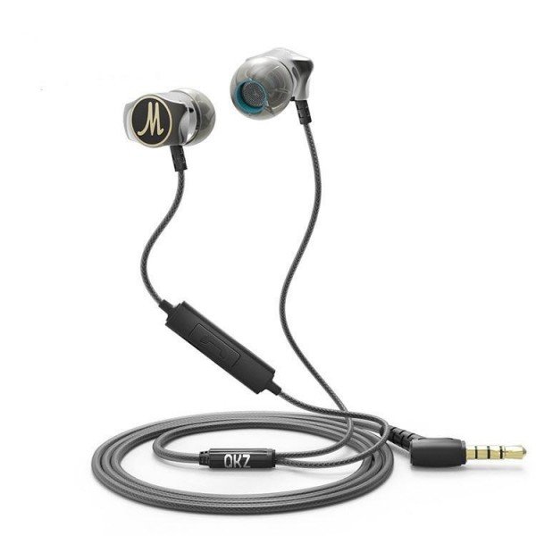 Dynamic Units QKZ DM7 In Ear Heavy Bass Wired Earphone Gold Plated Housing Headphone supplier