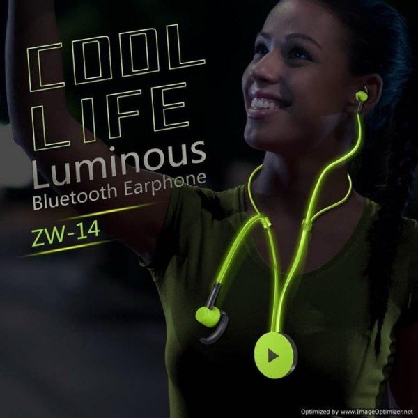 Wireless headphoneWireless earphone with intelligent light emitting luminous earphone supplier