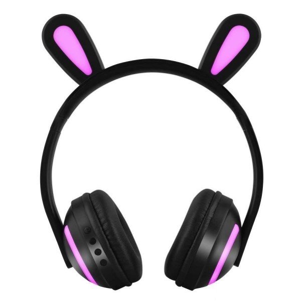 New Products Color Change Wireless LED Light Children kids girls Rabbit Ear Headphones supplier