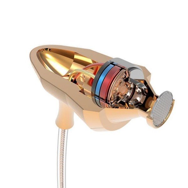 Hybrid Balance Armature with Dynamic Driver QKZ DM5 Metal In Ear Stereo Bass Earphones supplier