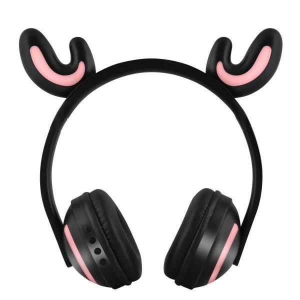 Factory OEM Wireless LED lights cute animal deer ear headphones special gift BT headset supplier