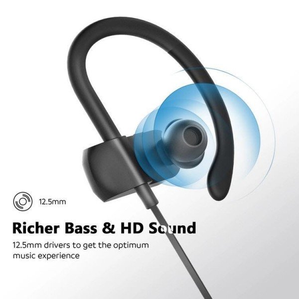 Easy to wear Splash proof from sweats Custom Logo V5 Bluetooth Sport Ear Buds Headset supplier