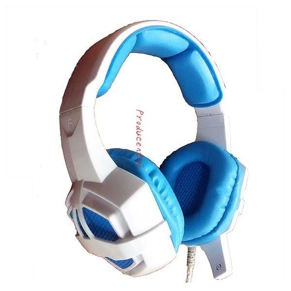 practical transformer face gaming headphone for ps4 game with DC jack and USB connector supplier