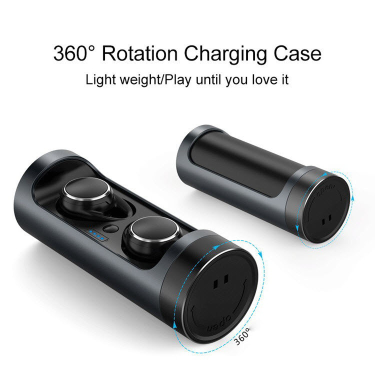 China Shenzhen factory OEM ODM Customized Bluetooth Earphones Wireless Headphone with Mic with 360 degree rotation charg supplier
