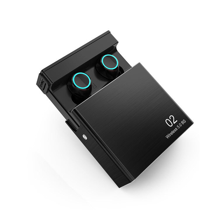 Metalic Power bank TWS Bluetooth headset for iPhone 9, Bluetooth earphone with power bank, noise cancelling supplier