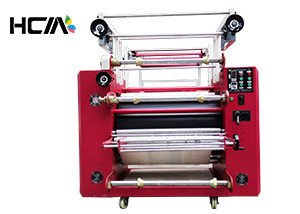 Roll Reflective Lanyard Heat Press Machine Oil Heating For Double Side Ribbon Printing