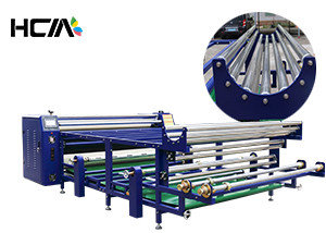Table Cloth Roll To Roll Sublimation Heat Transfer Press Machine High Efficiency
