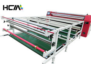 Professional Roller Heat Printing Machine , Oil Heating Textile Sublimation Printing Machine