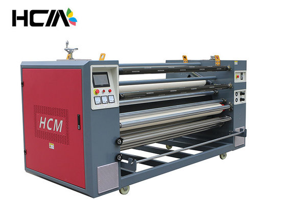 Garment Printing Machine Rotary Heat Press Sublimation Rewinding Function / Safety