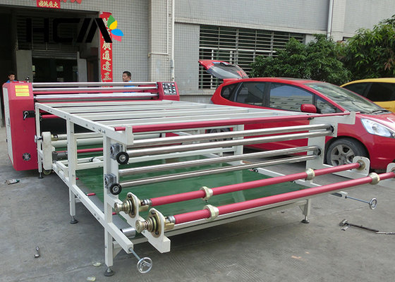 Durable Big Rotary Heat Transfer Machine , Textile Heat Transfer Printing Equipment