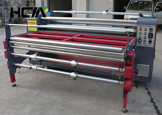 Digital Flex Rotary Heat Press Equipment With Vacuum Oil Drum High Efficiency