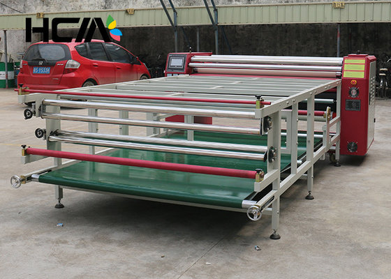 Digital Roller Fabric Heat Transfer Printing Machine With Large Drum High Efficiency