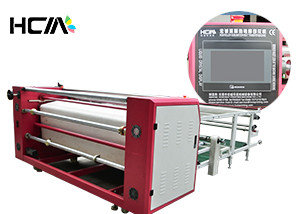 Professional Roller Heat Printing Machine , Oil Heating Textile Sublimation Printing Machine