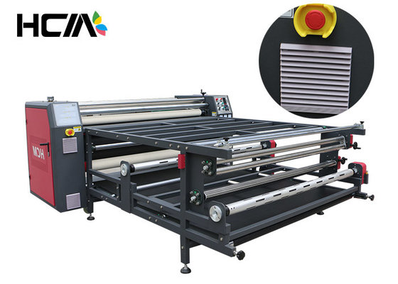 Carbon brush conductive Roll To Roll Heat Press Machine With speed adjustment