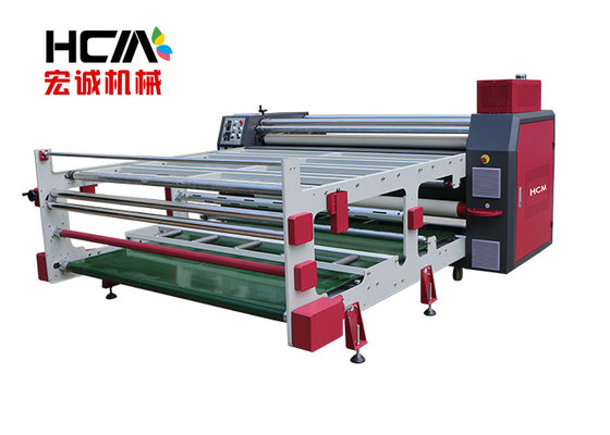 Multicolor 1.9m Width Roll To Roll Heat Press Machine / Rotary Heat Press
