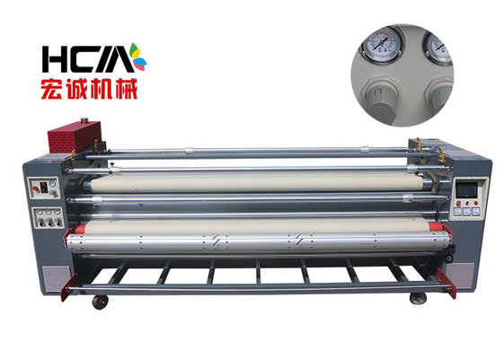 38kw Roll to roll Heat Press Machine , Oil Heating Textile Sublimation Printing Machine
