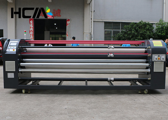 Textile Controler Oil Heat Transfer Machine Roller / Roll To Roll Sublimation Machine