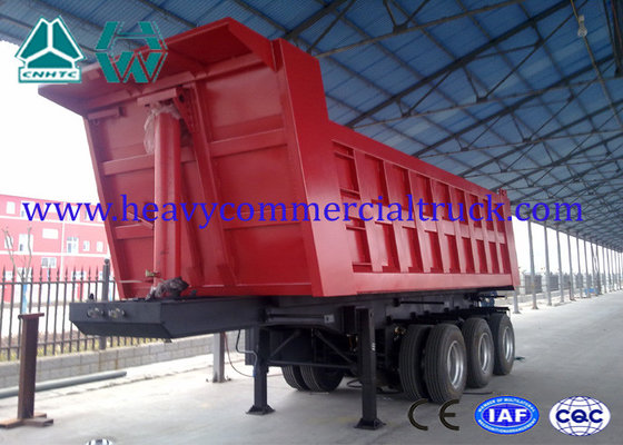 ISO Standard Square Tipper Semi Trailer Q345B-T700 Chassis Carbon Steel