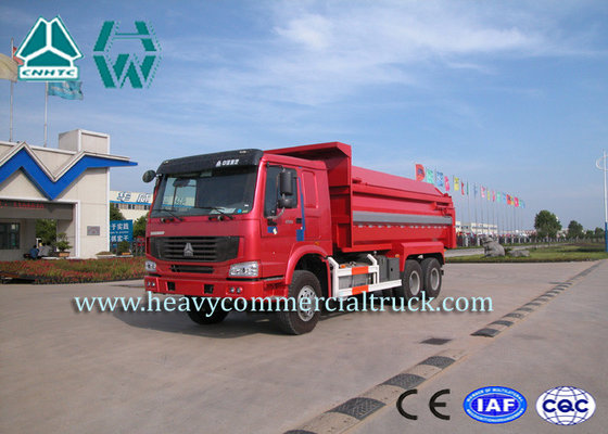 Red Right Hand Drive Garbage Collection Vehicles Zz3257M4347C1 Chassis